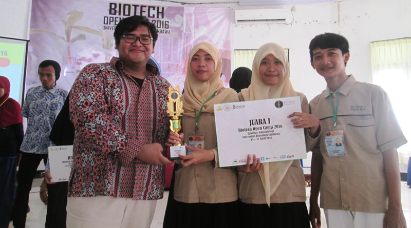 SMAN 2 Sumbawa Juara Biotech Camp 2016 - Samawa Rea
