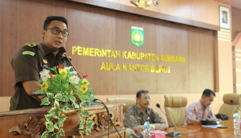 Serapan Anggaran Rendah, TP4D Siap Beri pendampingan hukum - Samawa Rea