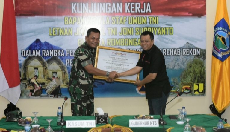 Kasum TNI Apresiasi Akselerasi Rehab Rekon NTB - Samawa Rea