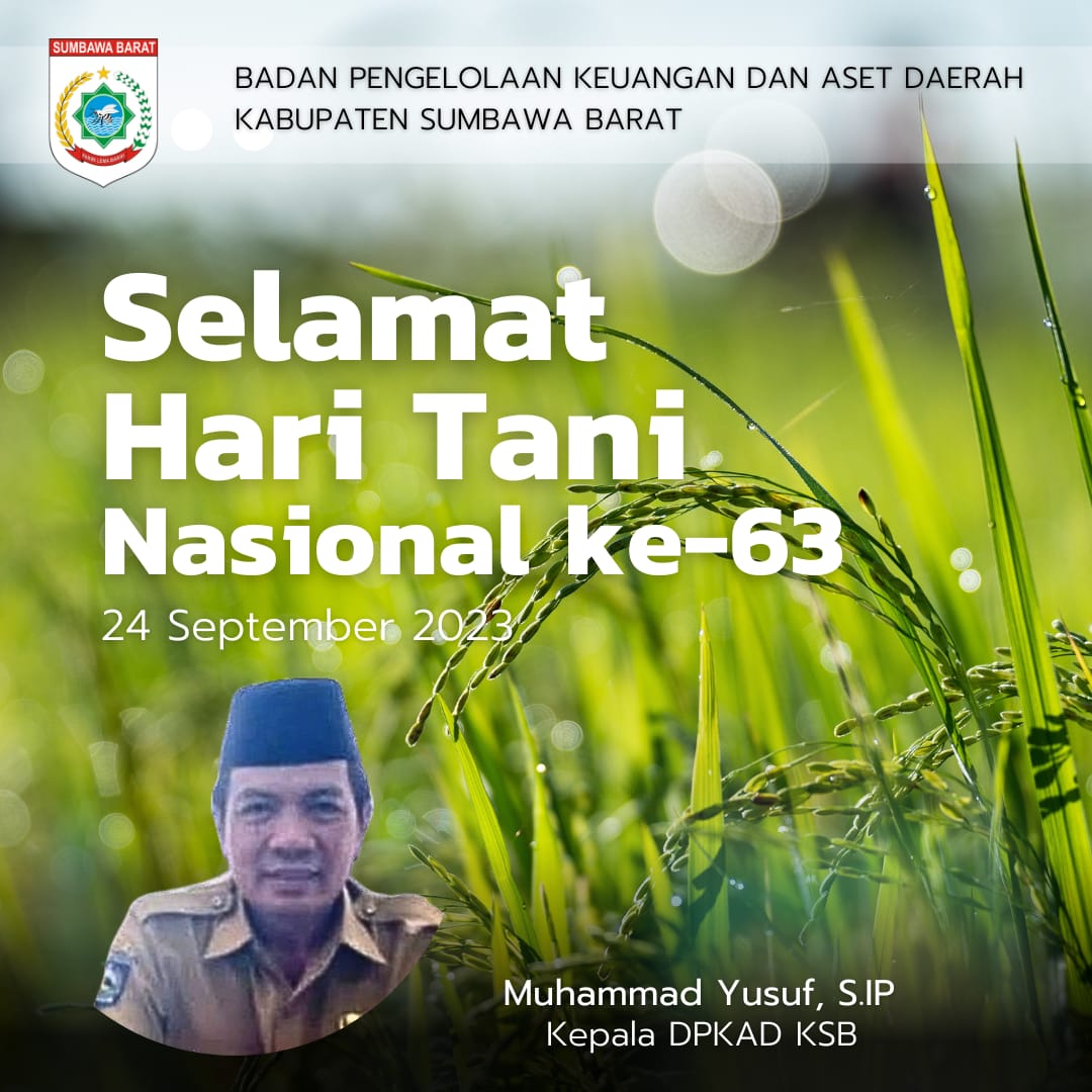 Iklan Ucapan Selamat Hari Tani Nasional - Samawa Rea